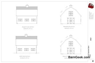 20x30 King Post Barn Plans - Barngeek.com